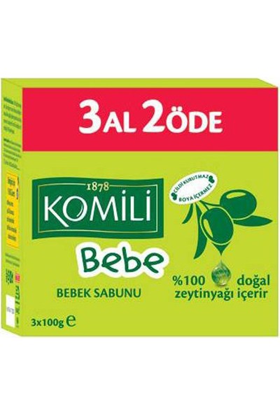 Komili Bebek Bakım Sabunu 3 Al 2 Öde Komili Bebek Bakım Sabunu 3 Al 2 Öde