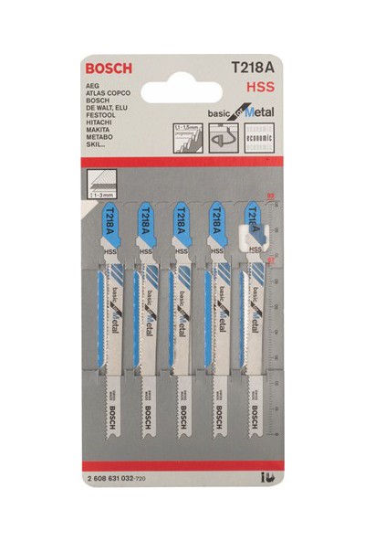 Bosch - Ekonomik Seri Metal İçin T 218 A Dekupaj Testeresi Bıçağı - 5'Li Paket Bosch - Ekonomik Seri Metal İçin T 218 A Dekupaj Testeresi Bıçağı - 5'Li Paket
