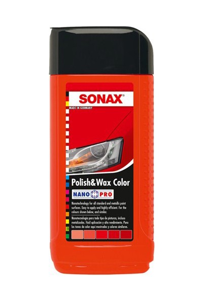 Sonax Renkli Nano - Parlatıcı ve Koruyucu Cila - Kırmızı