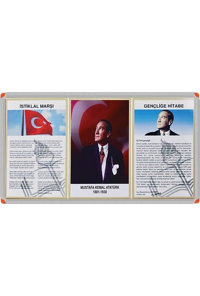 Panda 419 50X90 3'lü Milli Levha (Alüminyum Çerçeve)