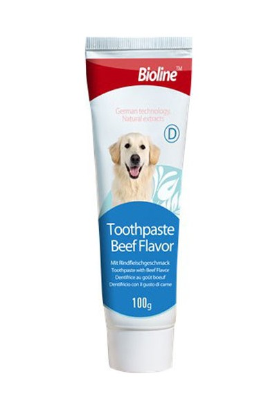 Bioline Köpekler İçin Biftek Aromalı Diş Macunu 100 Gr