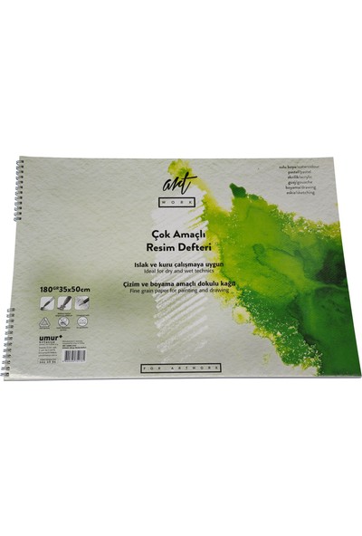 Artwork 180 Gr Resim Blok 35X50 15 Yaprak Artwork 180 Gr Resim Blok 35X50 15 Yaprak