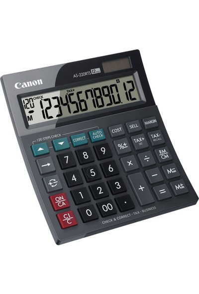 Canon As-220 Rts 12 Haneli Masaüstü Hesap Makinesi
