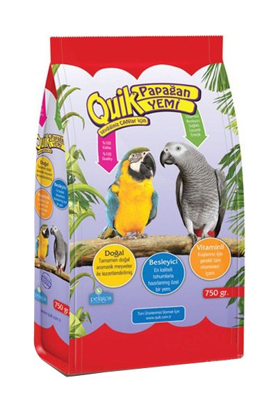 Quik Papağan Yemi 750 Gr Tekli