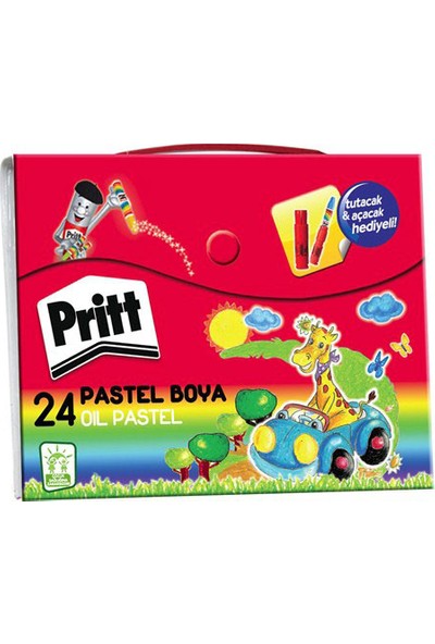 Pritt 24 Renk Çantalı Pastel Boya (1048064) Pritt 24 Renk Çantalı Pastel Boya (1048064)