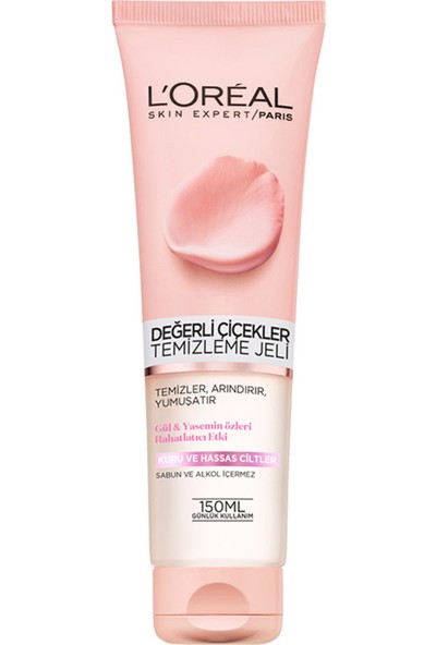 L'Oréal Paris Değerli Çiçekler Temizleme Jeli Kuru ve Hassas Ciltler L'Oréal Paris Değerli Çiçekler Temizleme Jeli Kuru ve Hassas Ciltler