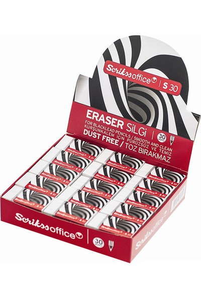 Scrikss S-30 Silgi Pvc 30'Lu Kutu T000ssaaers30a