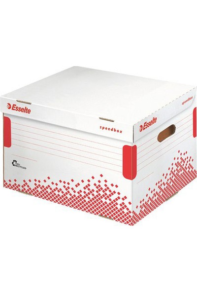 Leitz Esselte Speedbox Klasör İçin Arşiv Kolisi Beyaz-Kırmızı 623914