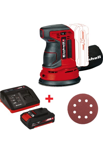 Einhell Akülü Eksantrik Zımpara Te-Rs 18 Li -Kit +18V 1,5 Ah Starter-Kit (4462010-1) Einhell Akülü Eksantrik Zımpara Te-Rs 18 Li -Kit +18V 1,5 Ah Starter-Kit (4462010-1)