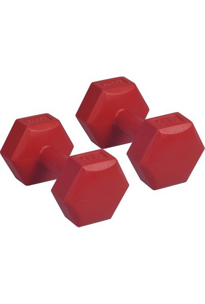 Busso Köşeli Plastik Dambıl Set (Kutuda Çift)