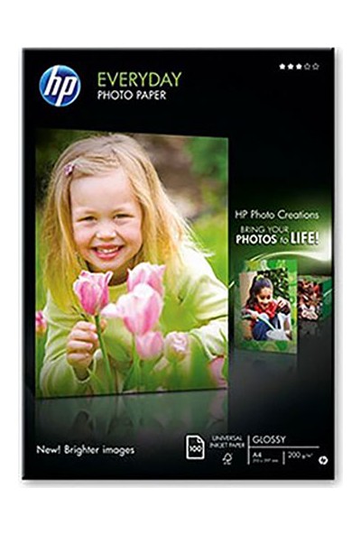 Hp Q2510A Gündelık Parlak Fotoğraf Kağıdı-100 Yaprak/A4/210 X 297 Mm 200G/M2