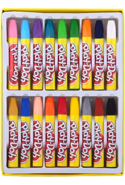 Play-Doh Pa010 18 Renk Pastel Boya Plastik Çantalı