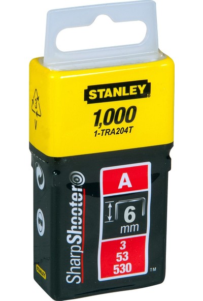 Stanley St1tra204t Zımba Teli 6Mm*1000 Adet A Serisi