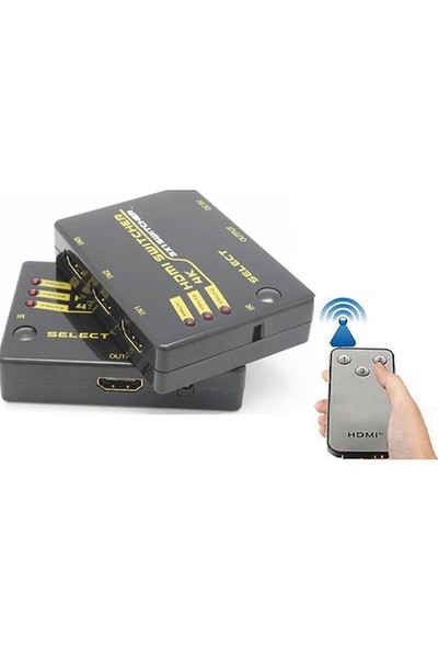 Alfais 4871 Hdmi Switch 3 Port Çoklayıcı 4K Ultra Hd Destekli Alfais 4871 Hdmi Switch 3 Port Çoklayıcı 4K Ultra Hd Destekli