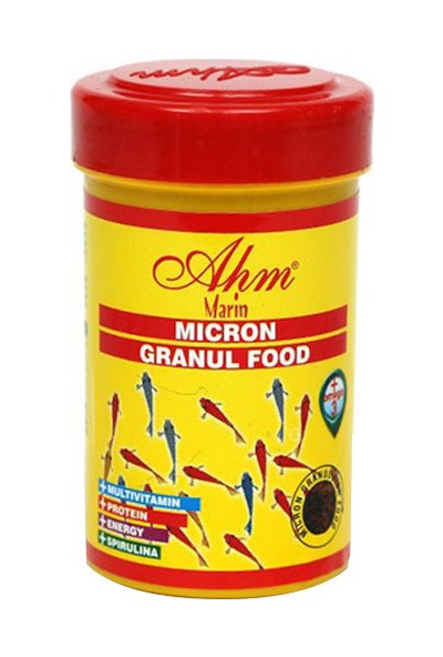 AHM Micron Granul Food 100 Ml Balık Yemi AHM Micron Granul Food 100 Ml Balık Yemi