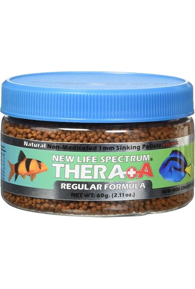 New Life Spectrum Thera A Regular Fish Formula 60 Gr. Sarımsaklı Balık Yemi New Life Spectrum Thera A Regular Fish Formula 60 Gr. Sarımsaklı Balık Yemi