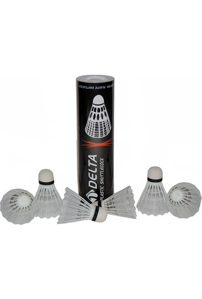Delta 6 Adet Plastik Başlı Beyaz Badminton Topu (Özel Kutusunda) Delta 6 Adet Plastik Başlı Beyaz Badminton Topu (Özel Kutusunda)