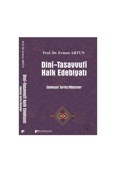 Dini-Tasavvufi Halk Edebiyatı-Erman Artun