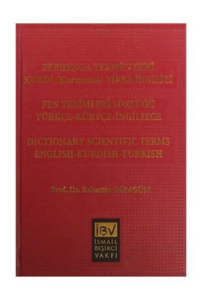 Ferhenga Termen Feni Fen Terimleri Sözlüğü-Bahattin Gümgüm Ferhenga Termen Feni Fen Terimleri Sözlüğü-Bahattin Gümgüm