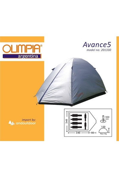 Olimpia Avance 5 Kişilik Çadır Olimpia Avance 5 Kişilik Çadır