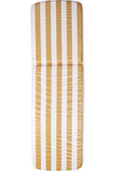 Belde Pilsa Şezlong Minderi- Sarı/Beyaz