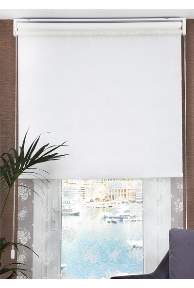 Comforsun Beyaz Eliza İkili Perde 100x200 Comforsun Beyaz Eliza İkili Perde 100x200