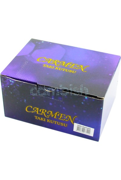 Carmen Çekmeceli Masa Üstü Takı Kutsu - Siyah