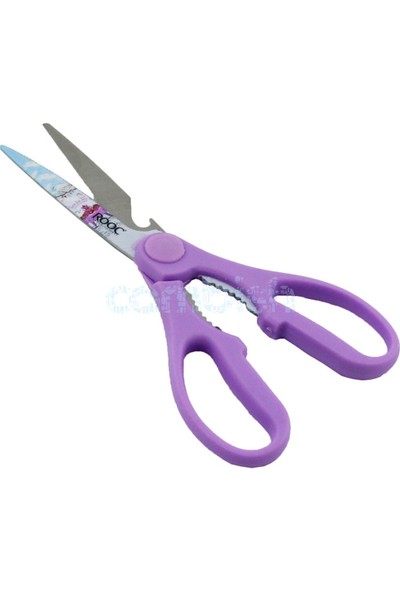 Rocc Desenli Mutfak Makası - Lila