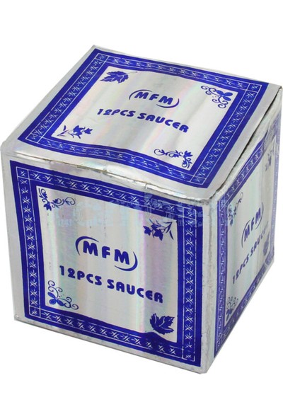 İpek 12'li Porselen Çay Tabağı - Kırmızı