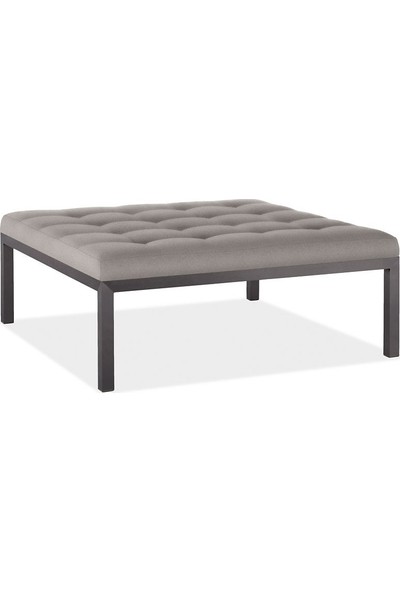 Archi Ahşap Atölyesi Chelsea Puf Black & Grey Archi Ahşap Atölyesi Chelsea Puf Black & Grey