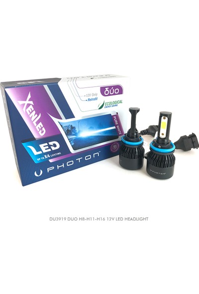 Photon Duo Led Xenon Far Ampulu H1 / H3 / H4 / H7 / H10 / H11/ H27 / 9005 / 9006 Photon Duo Led Xenon Far Ampulu H1 / H3 / H4 / H7 / H10 / H11/ H27 / 9005 / 9006