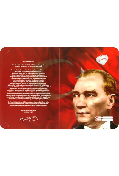 Ultrasepet HD Karne Kabı Karne Kılıfı Atatürk ve Gençliğe Hitabe (20 Adet) Ultrasepet HD Karne Kabı Karne Kılıfı Atatürk ve Gençliğe Hitabe (20 Adet)