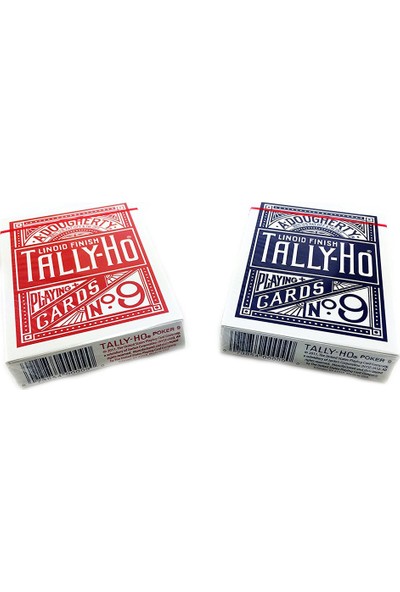 Tally-Ho Standart Oyun Kağıdı Destesi Tally Ho Standard Index Oyun Kartı 2'li Mavi ve Kırmızı Tally-Ho Standart Oyun Kağıdı Destesi Tally Ho Standard Index Oyun Kartı 2'li Mavi ve Kırmızı
