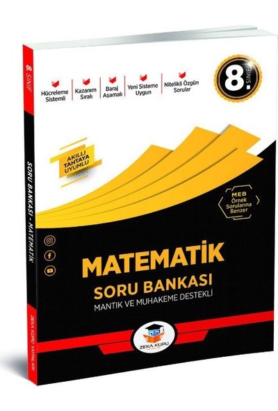 8.Sınıf Matematik Soru Bankası Zeka Küpü Yayınları 8.Sınıf Matematik Soru Bankası Zeka Küpü Yayınları