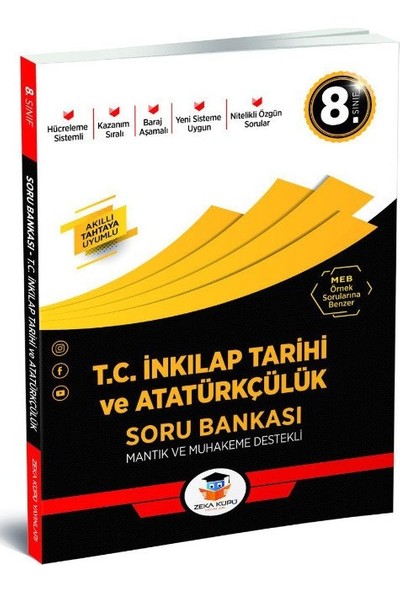 8.Sınıf T.C. İnkilap Tarihi Ve Atatürkçülük Soru Bankası Zeka Küpü Yayınları 8.Sınıf T.C. İnkilap Tarihi Ve Atatürkçülük Soru Bankası Zeka Küpü Yayınları
