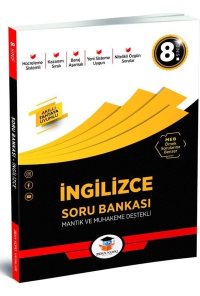 8.Sınıf İngilizce Soru Bankası Zeka Küpü Yayınları 8.Sınıf İngilizce Soru Bankası Zeka Küpü Yayınları