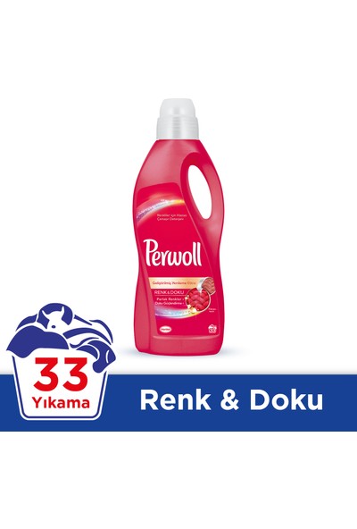 Perwoll Yenilenen Renkler Hassas Çamaşır Deterjanı 2 lt 33 Yıkama Perwoll Yenilenen Renkler Hassas Çamaşır Deterjanı 2 lt 33 Yıkama