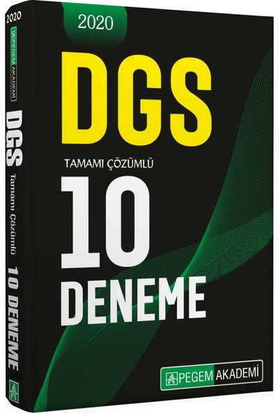 2020 Dgs Tamamı Çözümlü 10 Deneme