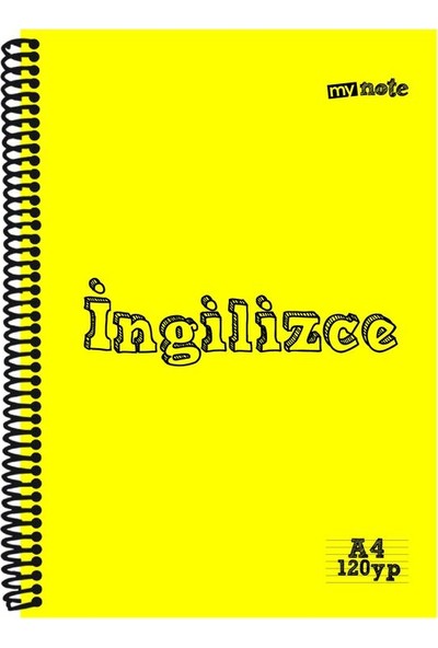 Mynote A4 120 Yaprak Çizgili Pp Kapak Ingilizce Defteri Sarı Mynote A4 120 Yaprak Çizgili Pp Kapak Ingilizce Defteri Sarı