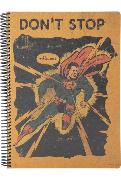 Mynote Superman A4 100 Yaprak Kraft Kareli Defter Don't Stop Mynote Superman A4 100 Yaprak Kraft Kareli Defter Don't Stop