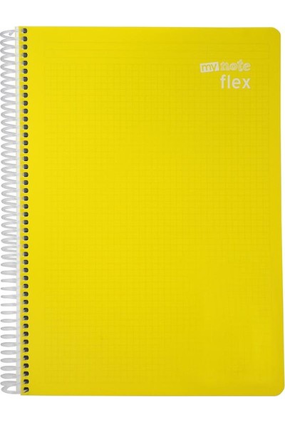 Mynote Flex A4 80 Yaprak Çizgili Pp Kapak Sarı Renk