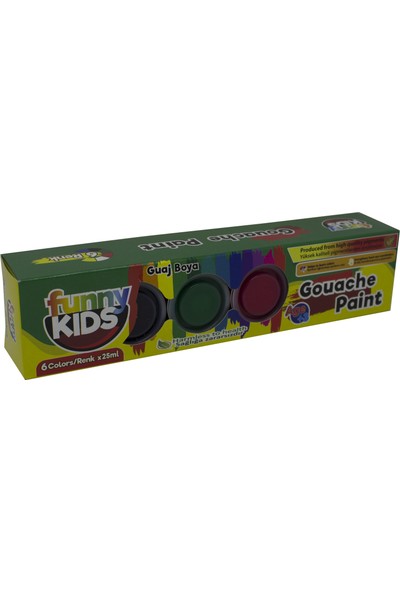Funny Kids Guaj Boya Seti 6 Renk x 25 ml Funny Kids Guaj Boya Seti 6 Renk x 25 ml