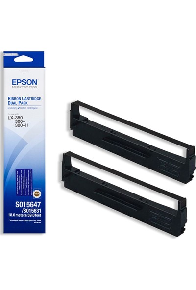 Proprint Epson LX-350/C13S015647 2'li Şerit 4K Proprint Epson LX-350/C13S015647 2'li Şerit 4K