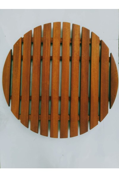 İroko Tam Oval Duş Izgarası Tik