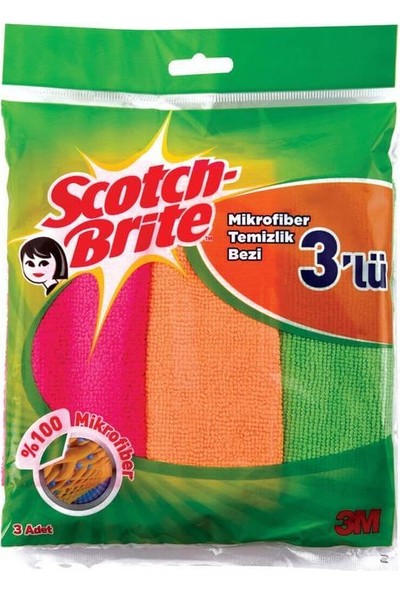 Scotch Brite Mikrofiber Bez Eko Paket 3'lü Scotch Brite Mikrofiber Bez Eko Paket 3'lü