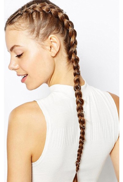 Altın Plain Saç Küpesi 12'li