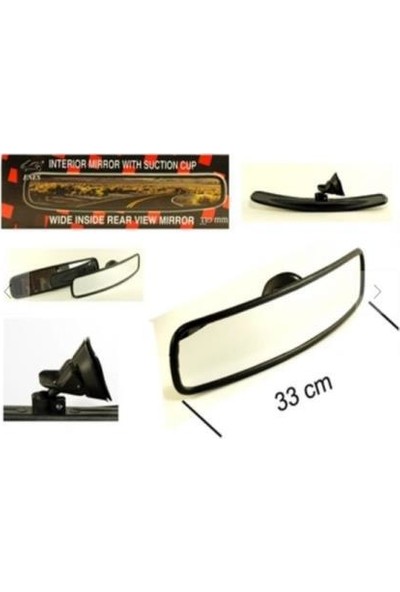 Enes İç Dikiz Aynası Vantuzlu 33Cm Enes İç Dikiz Aynası Vantuzlu 33Cm