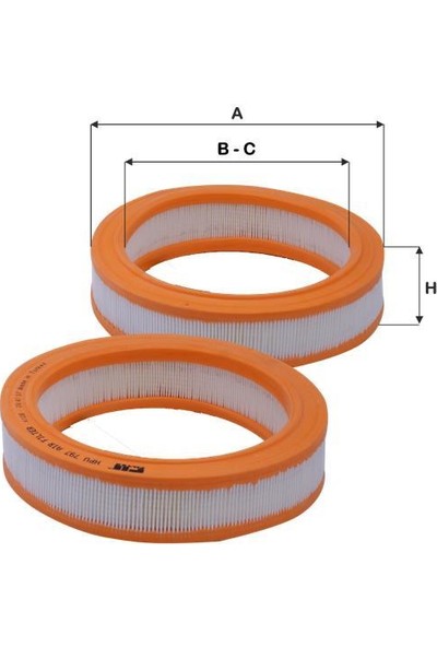 Fil Hpu797 Hava Filtresi R9 R19 Clio