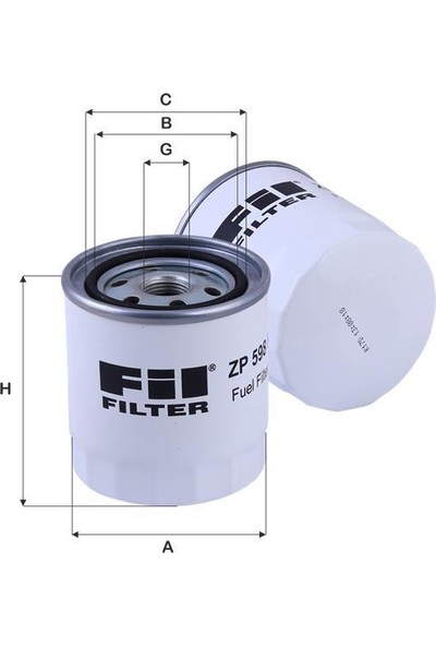 Fil Zp598F Mazot Filtresi Isuzu Npr Nkr Jcb Komatsu