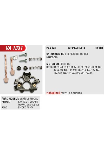 Mega Marş Kömürü Yuvalı R9 R12